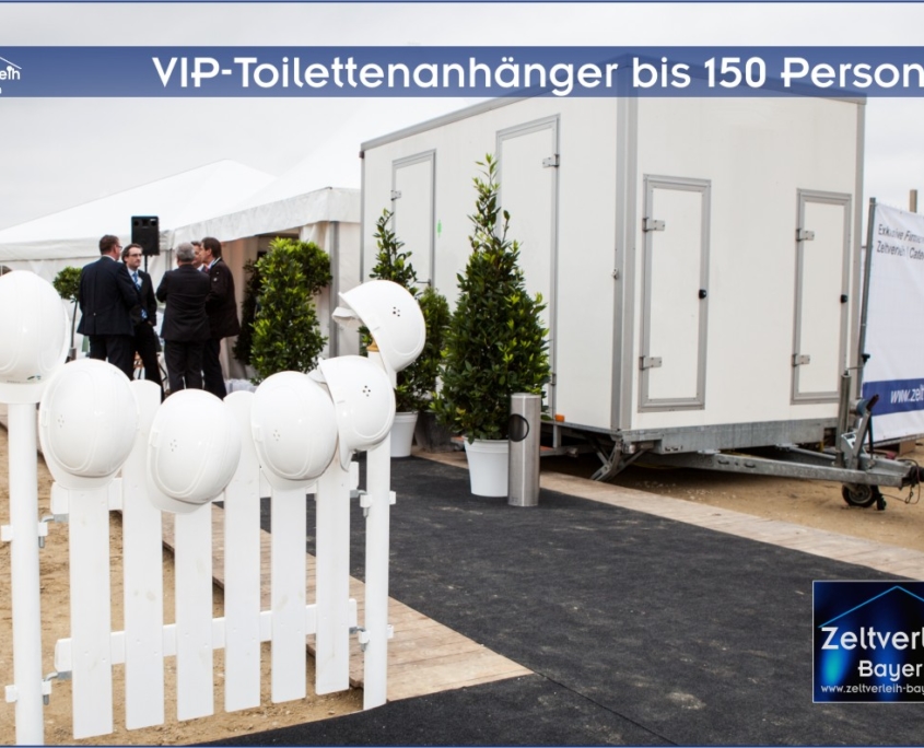 VIP WC Toilettenanhänger für Events bis 150 Personen mieten